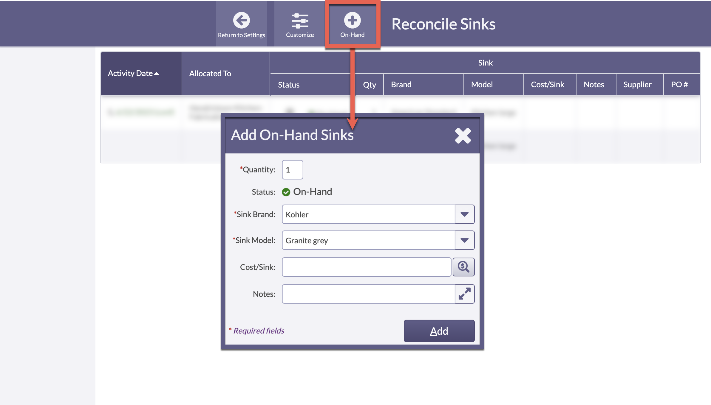 Add Or Edit On-Hand Products Add Or Edit On-Hand Products